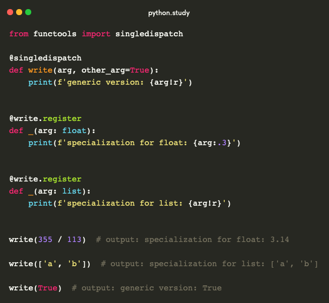 Function Overloading In Python